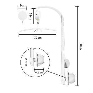 HLEEDUO diy 27 inches crib mobile arm ,baby mobile hanger for crib,mobile arm for crib nursery mobile arm