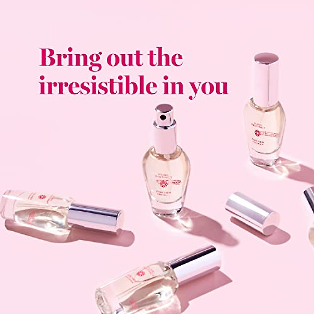 Pure Instinct Perfume with Pheromone Infused Essential Oil For Women 0.5 OZ Bottle Help Attract Men Opposite Sex