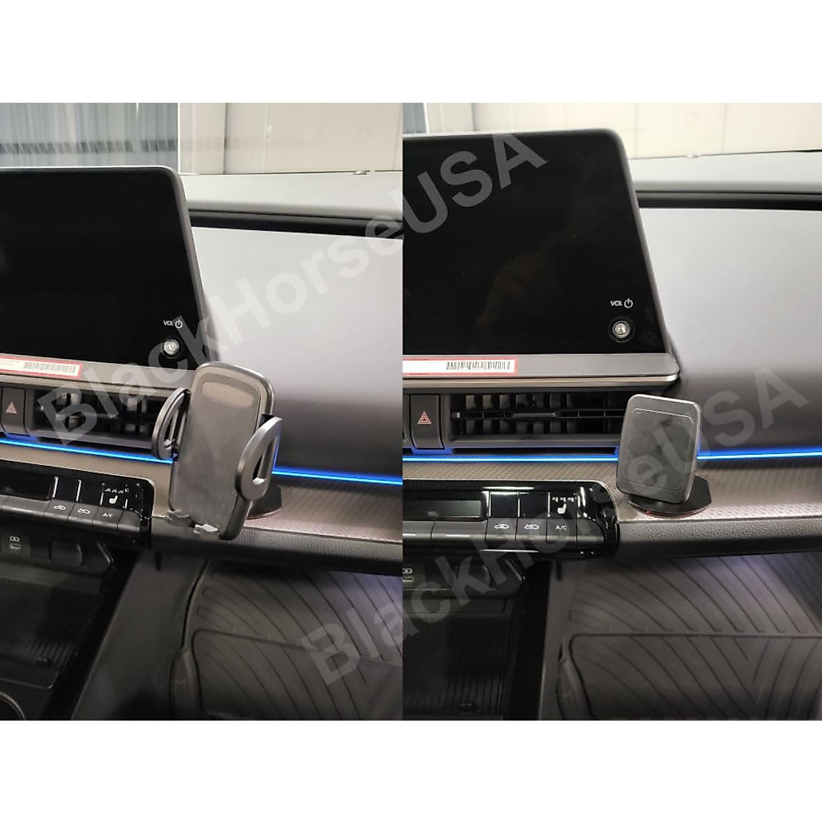 Phone holder compatible with Porsche 911 Carrera 992 Dashboard center console - Stick on with EASY release - to hold iPhone, Samsung Galaxy,