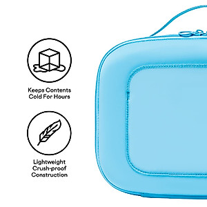 Corkcicle Crushproof Cooler Lunch Box, Reuseable Water Resistant Insulated Lunch Box, Perfect for Traveling with Wine, Beer, Ice Packs, and Lunches, Santorini Neoprene, Back to School
