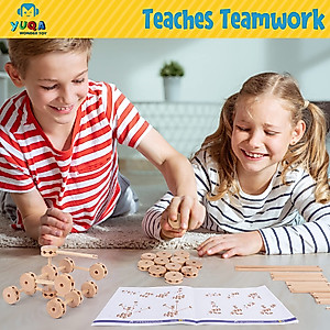 Building Blocks for Kids Ages 4-8 for Preschool Kids-60 Toys Blocks Set 6-12 Years Old to Create Various Shapes-Stimulating Different Toy for Children-Instruction Manual Included - Unique Gift