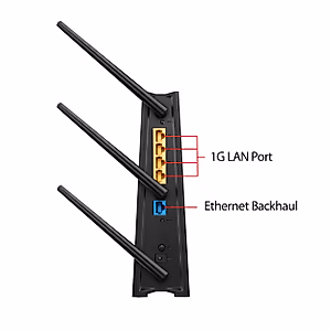 ASUS Dual Band WiFi Repeater & Range Extender (RP-AC1900) - Coverage Up to 3000 sq.ft, Wireless Signal Booster for Home, AiMesh Node, Easy Setup
