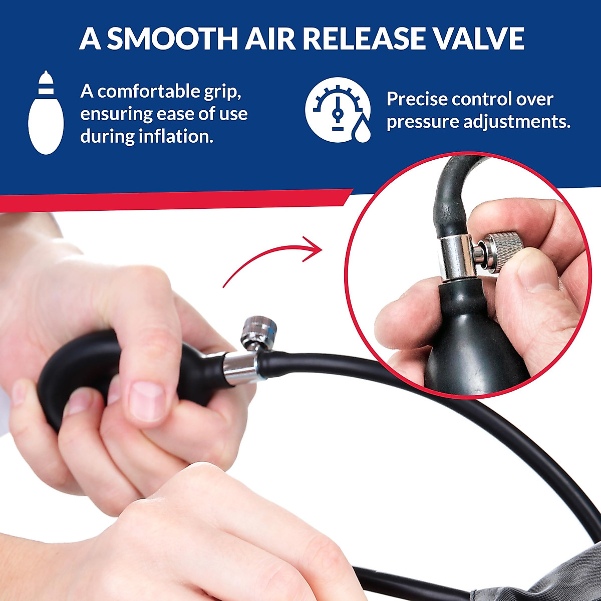 Dixie EMS Deluxe Aneroid Sphygmomanometer Blood Pressure D-Ring Cuff - Pink