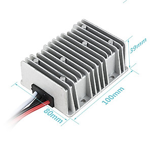 uxcell Voltage Converter Regulator DC/DC DC 24V to DC 13.8V 40A 552W Transformer Waterproof