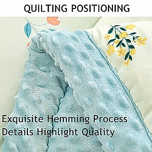 ZTGL Super Thickened Blanket, Lightweight Breathabl Velvet Quilt, Soft Fluffy 3D Three Dimensional Velvet Duvet, Autumn and Winter Warm Comforters Core,Flower m,150x200cm(2kg)