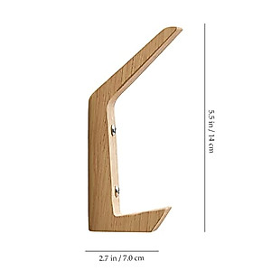 Cabilock Belt Hanger Belt Hanger Belt Hanger 2pcs Wooden Coat Hooks Wall Mounted Single Wall Wood Hook Rack Clothes Hat Hanger Towel Rack Hat Hangers Hat Hangers Hat Hangers