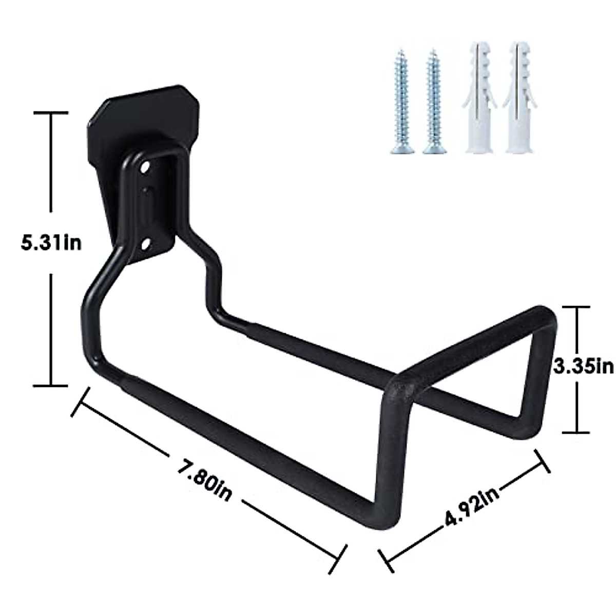 TOZA Hose Holder,Garden Hose Holder Hook Heavy Duty Metal Hose Hanger Wall Mount Holds Up to 100-150Ft Hose for Outside Garden Yard Garage