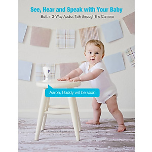 Ebitcam Pet Camera,1080P Mini Baby Monitor with Camera and Audio,Night Vision, 2-Way Audio,Motion Alarm for Home Security Camera,Watch Live Streaming Video Anywhere,Cloud Storage,Work with 2.4G WiFi