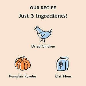 Bocce's Bakery Chicken & Pumpkin Dog Food Toppers, All-Natural Wheat-Free Dog Food Topper, Made with Real Ingredients, Baked in USA, 8 oz