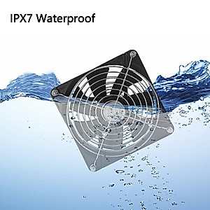 Bairnqner 20W Solar Powered Fan for Chicken Coop, Dog House, Outside Shed Greenhouse, Solar Fan with Two IPX7 Waterproof Fans 11.5Ft On/Off Switch Cable Installation Kits