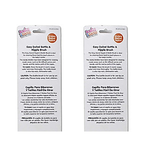 Easy Swivel Bottle and Nipple Brush for Baby Bottles | Makes Cleaning Easy (3 Pack)