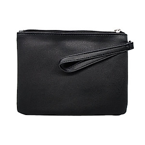 Buckle Down Friends Wallet, Single Pocket Wristlet, Television Show Icons Collage, Black, Vegan Leather