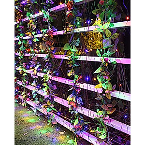 Flacchi Multicolor Net Lights, 6 ft x 4 ft 160 LED 8 Modes Low Voltage Mesh Net Lights Connectable Green Wire String Lights for Christmas Trees, Bushes, Wedding, Garden, Xmas Outdoor Decorations