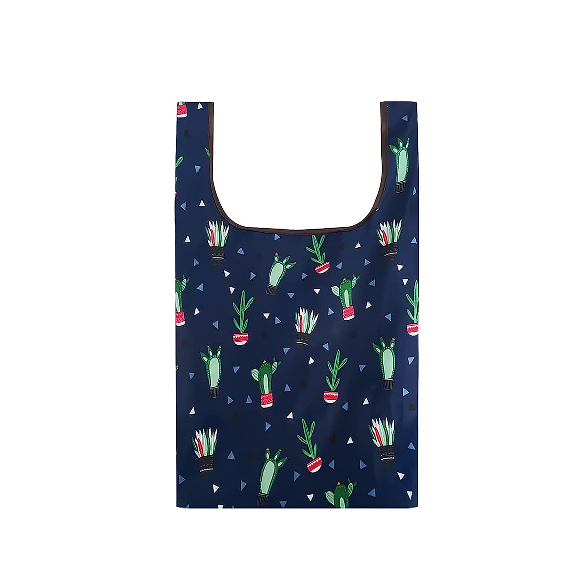 Wrapables Small JoliBag Collection Reusable Shopping Bag, Cactus Party