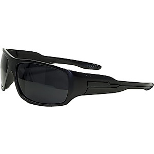 Super Dark Category 4 Lens Sunglasses for sensitive eyes -CAT 4- Matte Finish Black 142mm