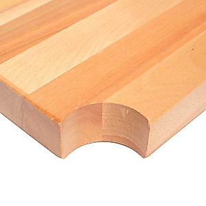 John Boos 36" W x 14" D x 1" Thick Hardwood Deck Overlay for Wire Shelving