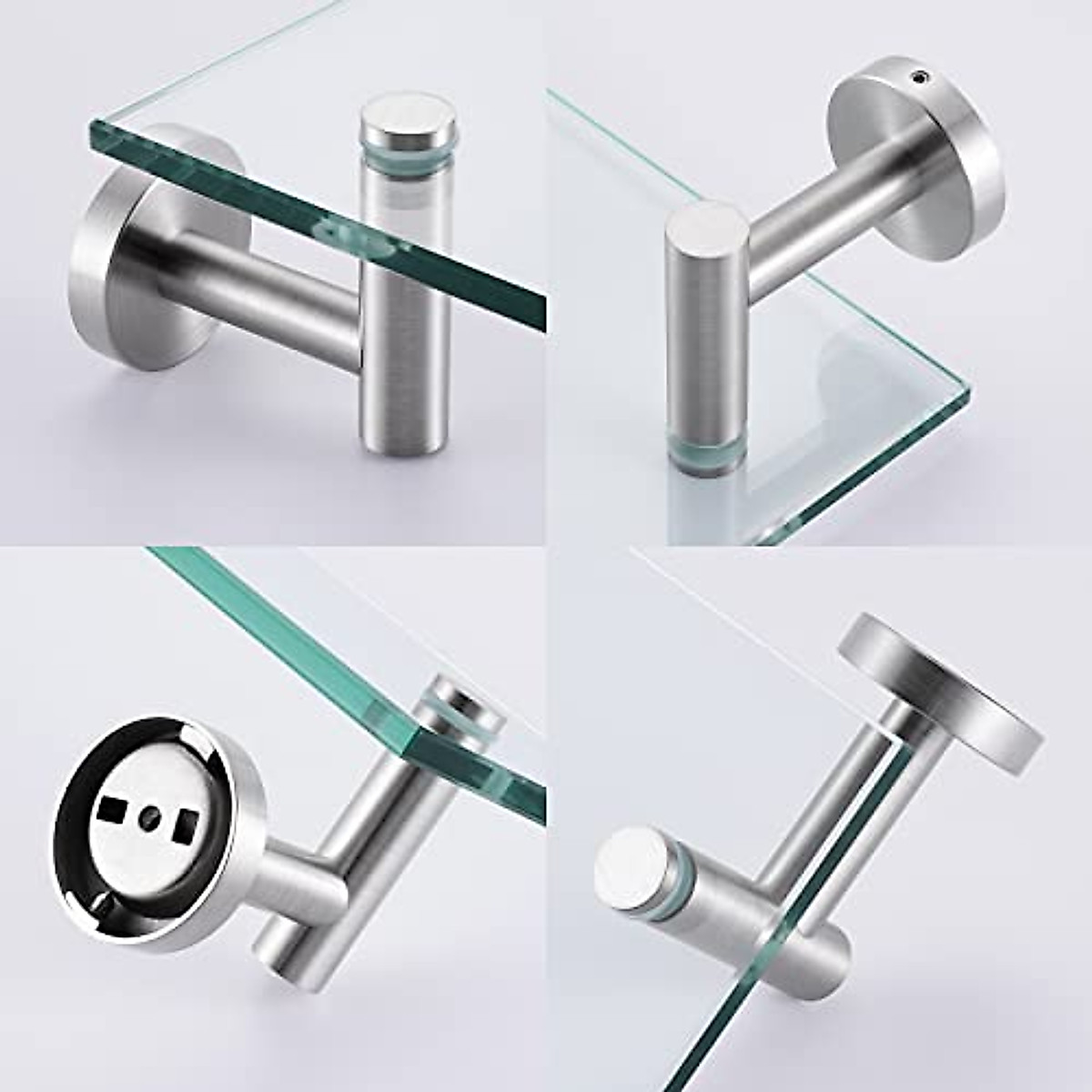 KES Glass Shelf for Bathroom Rectangular 20-Inch Floating Shelves 3 ...