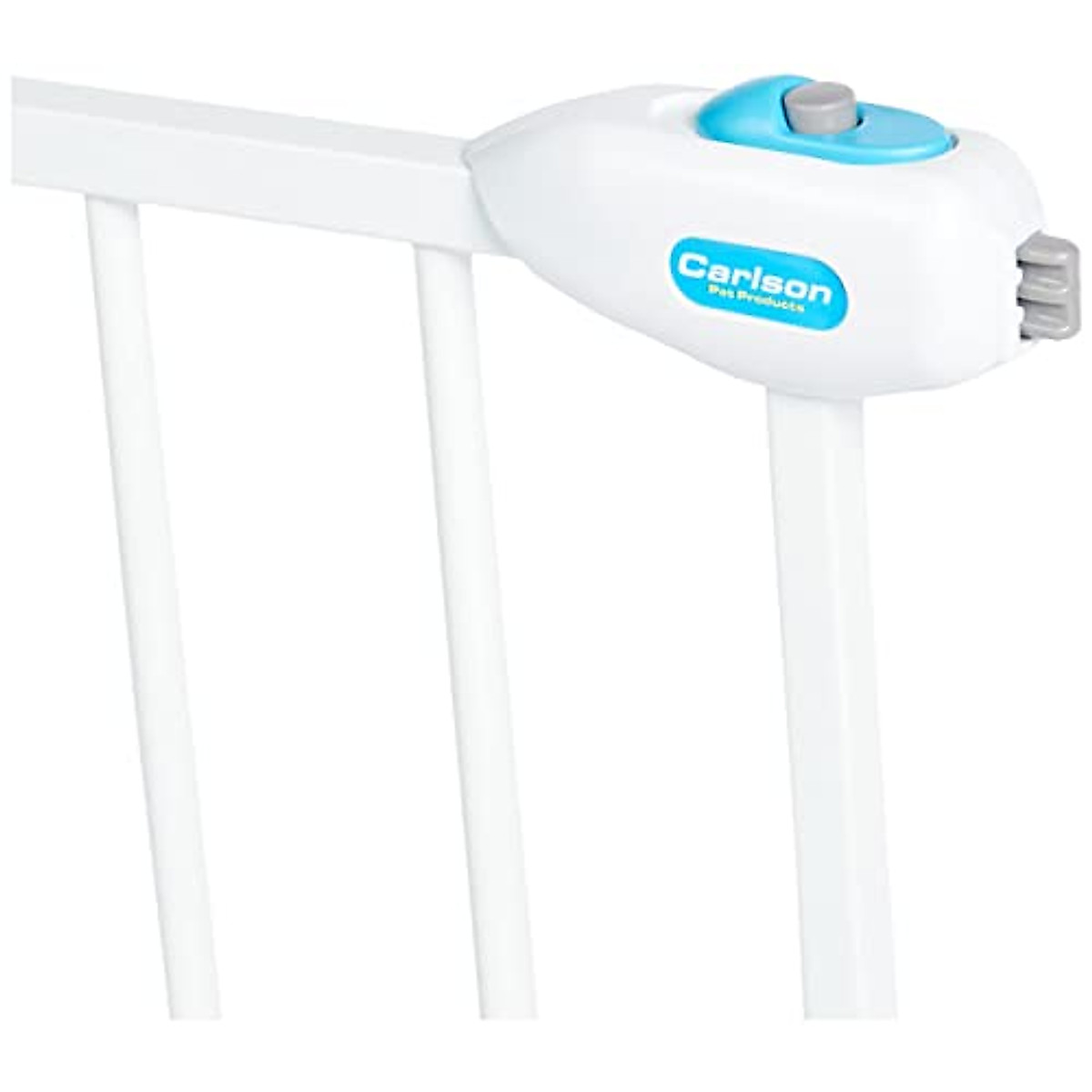 Carlson Extra Wide Walk Through Pet Gate with Small Pet Door, Includes 4-Inch Extension Kit, Pressure Mount Kit and Wall Mount Kit,White