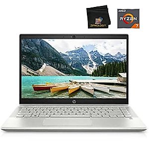 HP Pavilion 15.6'' 1080P FHD IPS Business Laptop, AMD Ryzen 5-4500U 6-core, 8 GB DDR4, 256 GB SSD PCIe NVMe, AMD Radeon Graphics, HDMI, Bluetooth 5, WiFi, Windows 10 + Zipnology Cloth -New (eh0076nr)