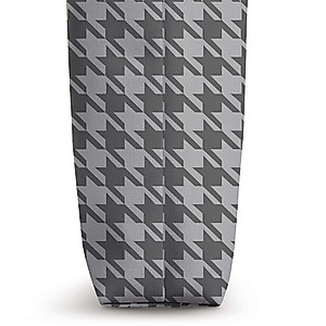 Pastel Grey Houndstooth Pattern Checkered Hounds Tooth Art Tote Bag