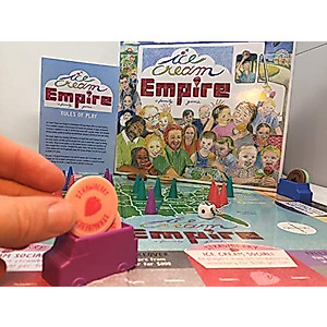 Ice Cream Empire Board Game | Fun Entrepreneurial Game for Families, Adults and Kids 7+ | Learn Business, Geography, and Math Skills | Competitive, Strategic, and Educational Game