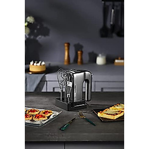 DmofwHi Hand Mixer Electric with Timer and Digital Screen,9-Speed Mixer Electric Handheld with 6 Stainless Steel Accessories,400W Powerful Electric Hand Mixer with Storage Case(Silver)