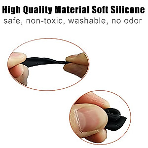 Luckvan Silicone Ear Tips for Beats Studio Buds Ear Hook for Beats Earbuds Replacement Slip Cover for Beats Buds Ear Grip Tips 2 Pairs Black