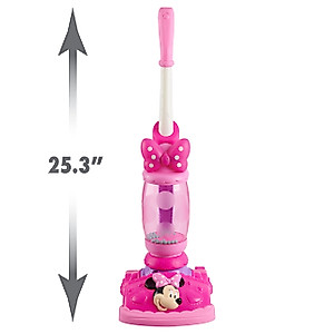 Disney Junior Minnie Mouse Twinkle Bows Play Vacuum with Lights and Realistic Sounds, Kids Toys for Ages 3 Up by Just Play