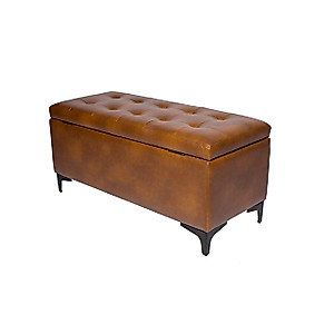 Sunpan Teegan Bench - Bravo Cognac