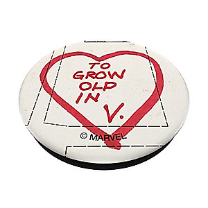 Marvel WandaVision Westview The Grow Old In Heart PopSockets PopGrip: Swappable Grip for Phones & Tablets
