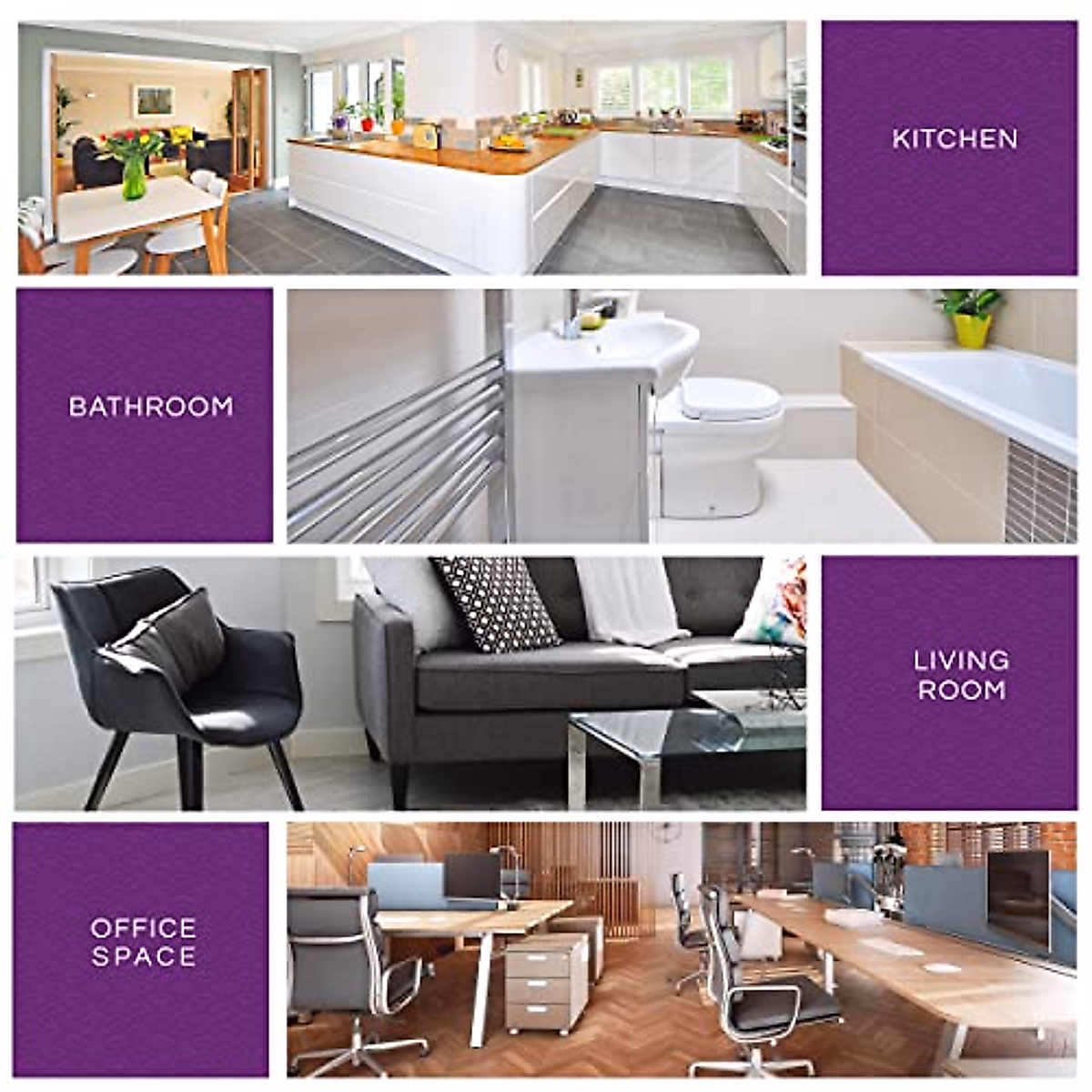 7-10 Gallon Clear Trash Can Liners, 100 Count - 24" x 24" High Density Trash Bin Bags for Lightweight Garbage - Wastepaper Basket Bin Liners, Shredder Bags, Bathroom, Office - 8 Micron Thick