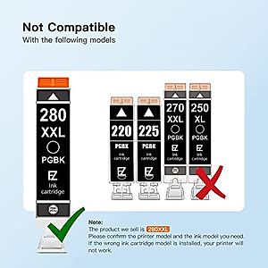 E-Z Ink (TM Compatible Ink Cartridge Replacement for Canon PGI-280XXL CLI-281XXL PGI 280 XXL CLI 281 XXL to use with PIXMA TS8320 TS8220 TS8120 (PGBK, Black, Photo Blue, Cyan, Magenta, Yellow) 6 Pack
