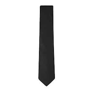 Calvin Klein Men's Black Tie, Black Solid, Regular