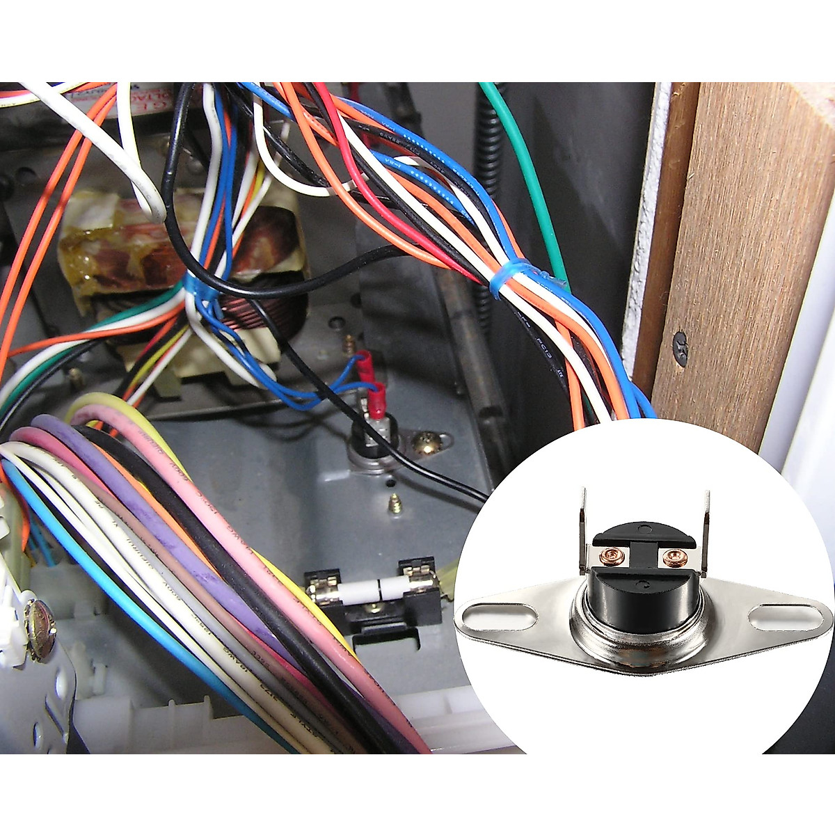 Thermal Switch Fireplace Fan Control Switch Thermal Fan Switch for Fireplace Blower (115 Degree ON, 90 Degree Off)