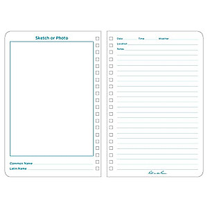 Rite in the Rain All Weather Spiral Notebook, 4 5/8" x 7", Yellow Cover, Birders Journal (No. 195)