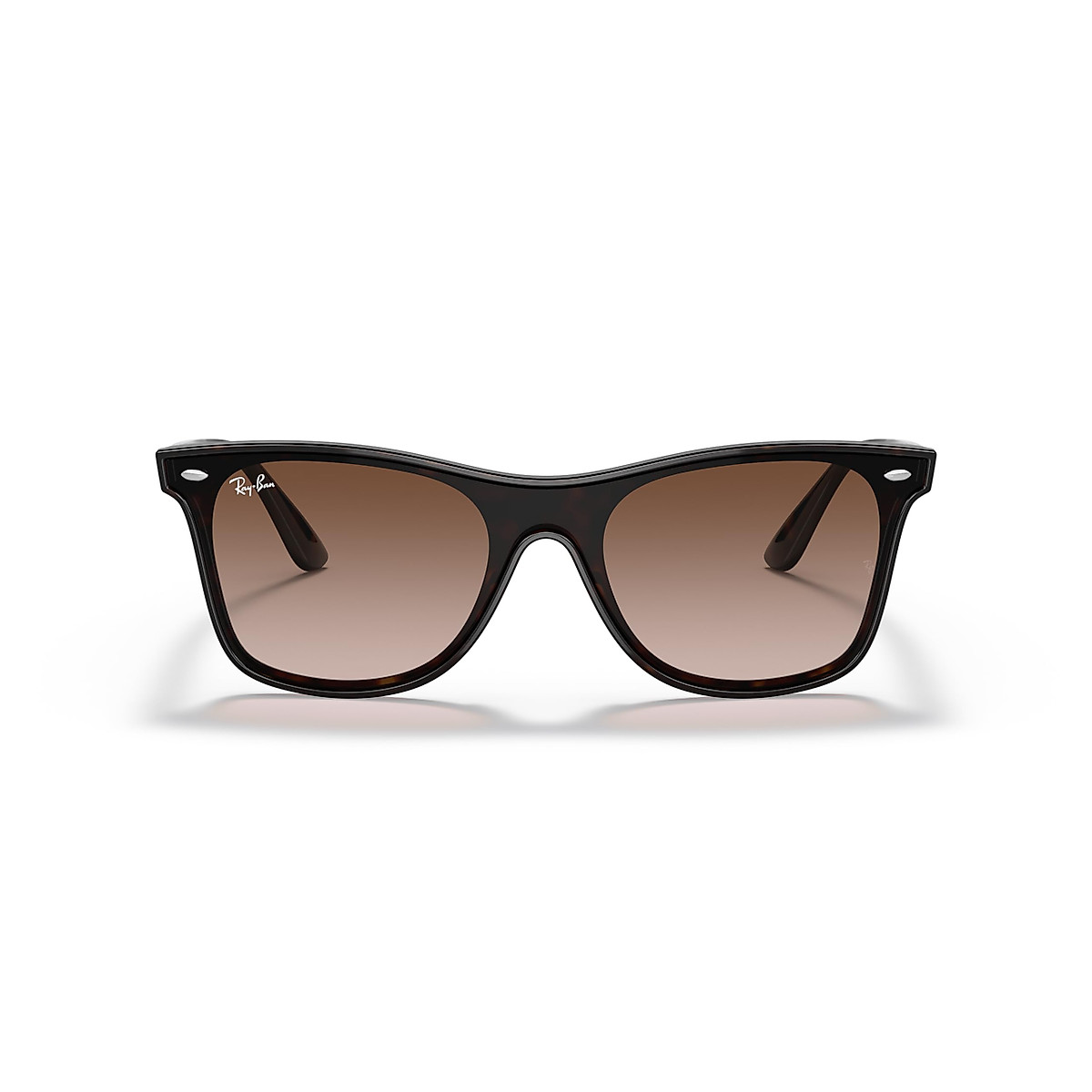 Ray-Ban Rb4440n Blaze Wayfarer Square Sunglasses, Light Havana/Brown Gradient Dark Brown, 41 mm