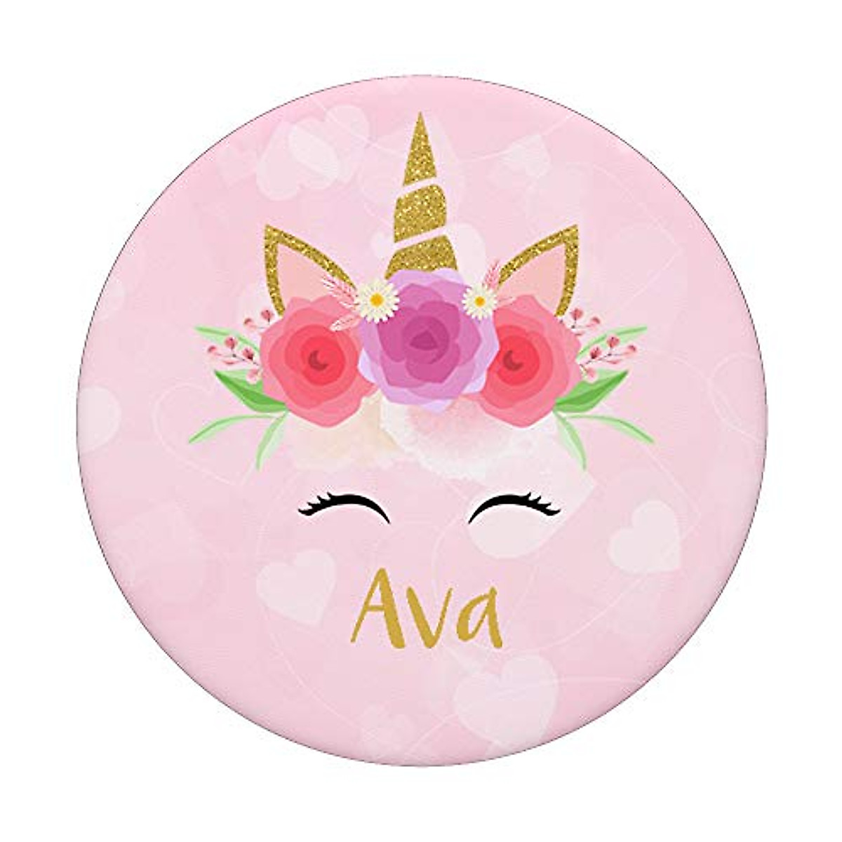 Ava Personalized Name Unicorn Pop Socket Gift For Girls PopSockets PopGrip: Swappable Grip for Phones & Tablets
