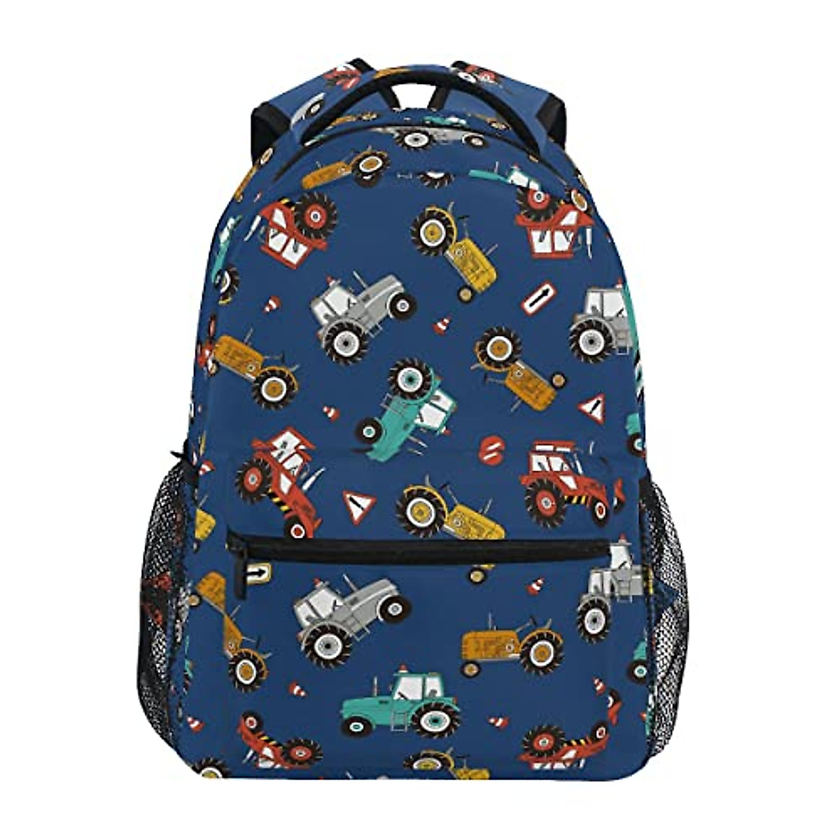 Fisyme Farm Tractors Backpack Laptop Bag Daypack Travel Hiking School Backpacks for Men Women Kids Girls Boys