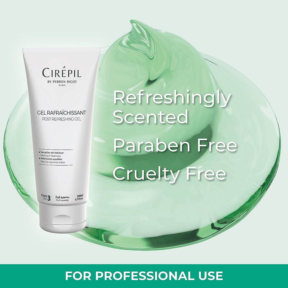 Cirepil - Post Refreshing Gel - 200ml / 6.76 fl oz - Soothes and Cools the Skin After Waxing - Post-Waxing Treatment