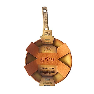 Neware TerraCotta Coated Frying Pan 28cm (11 inch) 100 PFOA Free Non-Stick SARTEN
