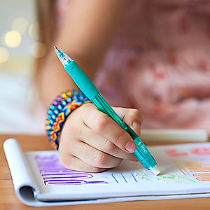 BIC Velocity Mechanical Pencils with Colored Leads, Medium Point (0.7 mm), 6-Count Pack, Perfect for Drawing and Journaling (MV7CP61-AST)