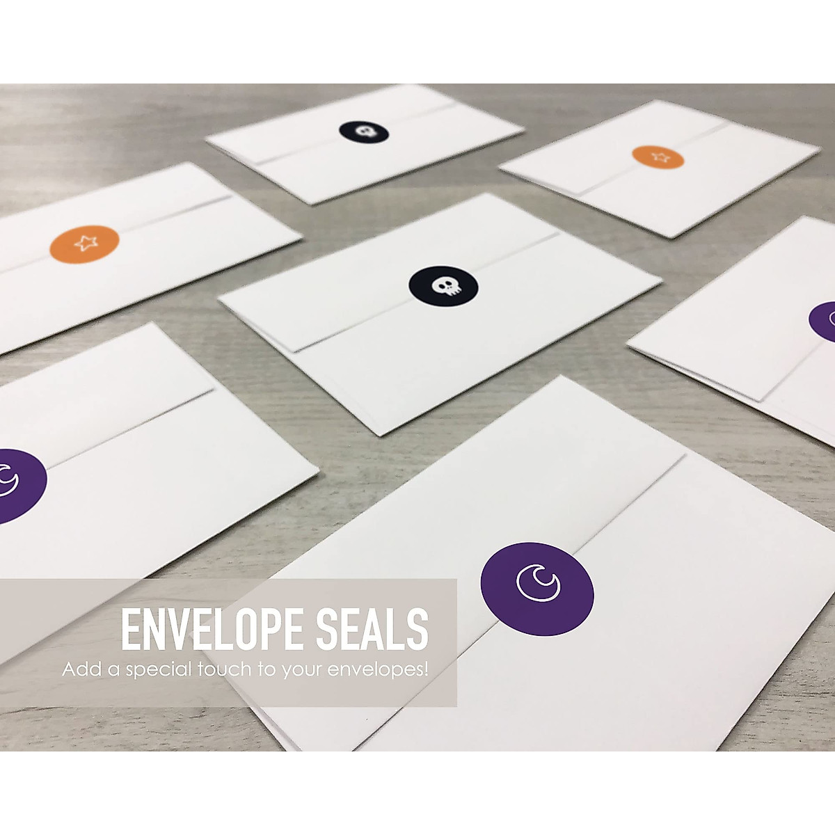 Little Bits & Bobs Halloween Greeting Card Set - 24 Note Cards with Envelopes & Seal Stickers - Great for Halloween Thank You Cards or Kids Halloween Cards