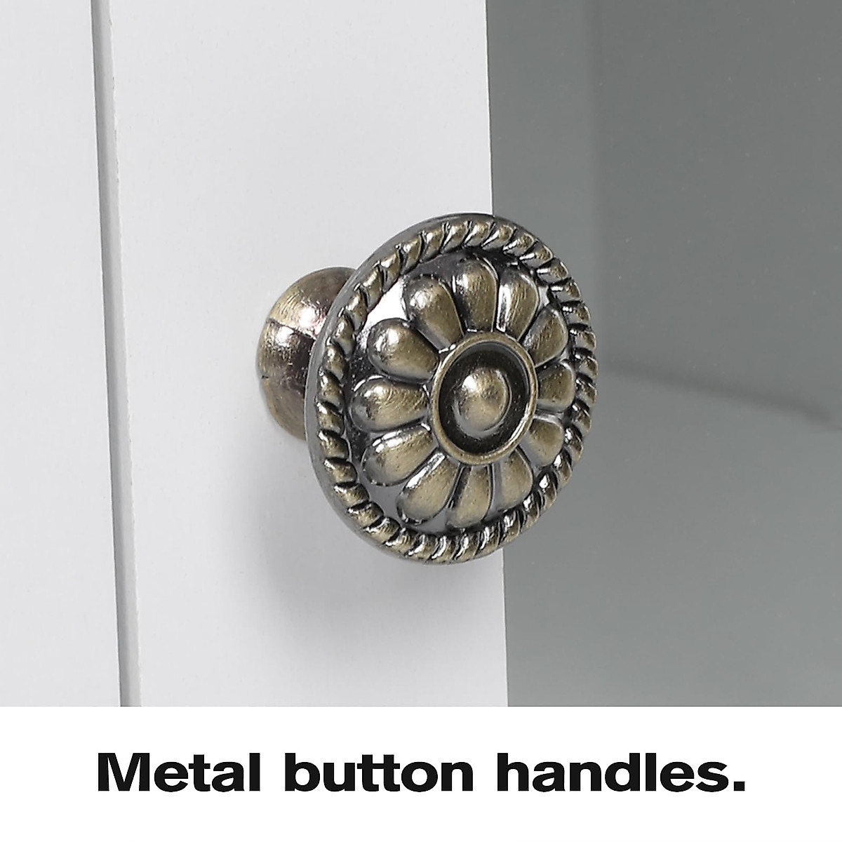 HolliWill White TV Stand, Entertainment Center for 65 inch TV, 58" Modern Farmhouse TV Stand with Glass Door, Tall TV Console or Storage Cabinet for Living Room,White&Brown