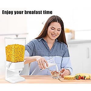 ANRANJU Cereal Dispenser Countertop,Large Cereal Containers Storage Dispenser Dry Food Dispenser Countertop Rice Candy Dispenser Machine Cereal Organizer for Trail Mix, Granola,Nuts,Beans(5500ml)