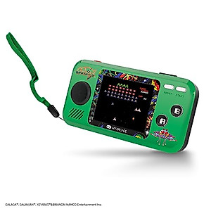 My Arcade Pocket Player Handheld Game Console: 3 Built In Games, Galaga, Galaxian, Xevious, Collectible, Full Color Display, Speaker, Volume Controls, Headphone Jack, Battery or Micro USB Powered