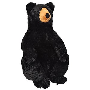 Wild Republic Black Bear Plush, Stuffed Animal, Plush Toy, Gifts for Kids, Little biggies 30 Inches