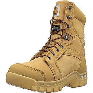Carhartt mens Cmf8058 Rugflx 8" Wheat Soft Work Boot, Wheat, 9.5 US