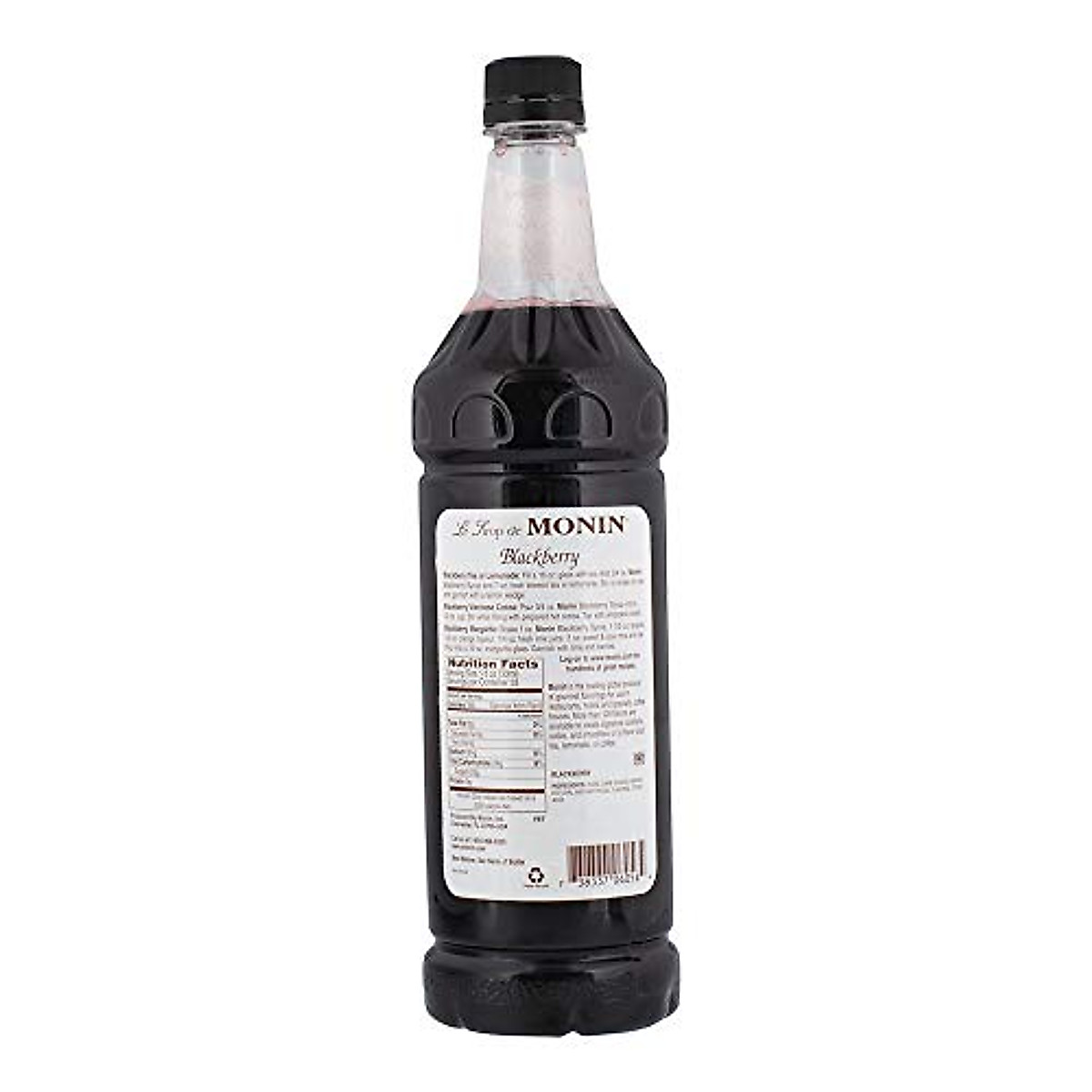 Monin - Blackberry Syrup, Delicious Berry Flavored Syrup, Cocktail Syrup, Authentic Flavor Drink Mix, Simple Syrup for Iced Tea, Lemonade, Cocktails, & More, Clean Label, Gluten-Free (1 Liter)