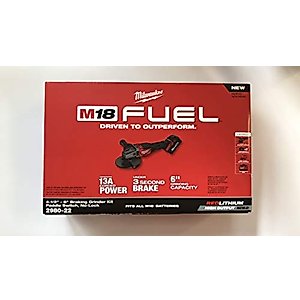Milwaukee 2980-22 18 FUEL 18-Volt Lithium-Ion Brushless Cordless Grinder