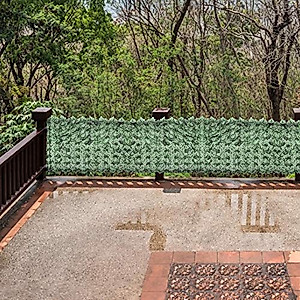 GUANGLU Artificial Leaf Screening, Ivy Leaf Screening, Artificial Hedge Fence and Faux Ivy Vine Leaf Decoration for Outdoor Decor, Garden